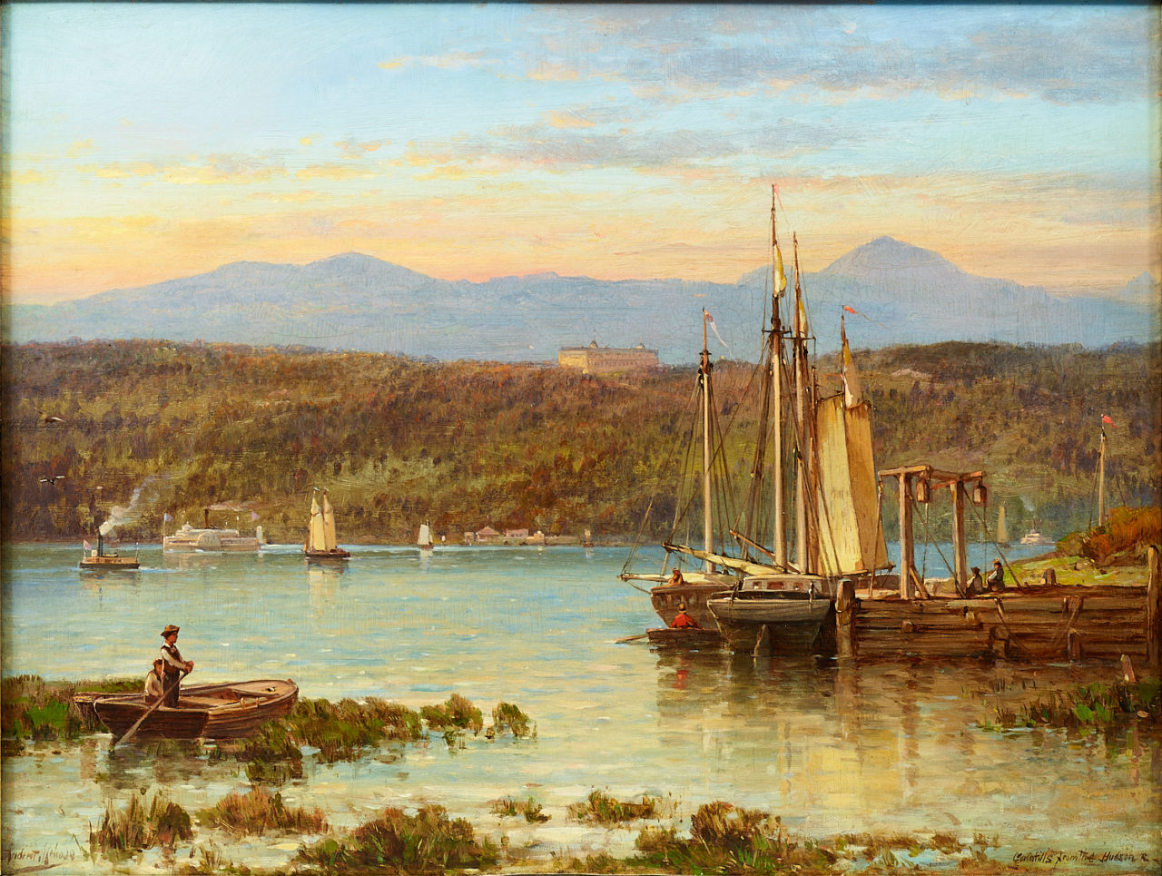 The Catskills from the Hudson by Andrew Melrose - SOLD - Christopher H ...